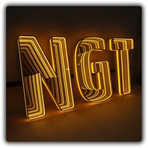 Infinity Mirror Channel Letters | Ontario | Luxury Design Signs ...